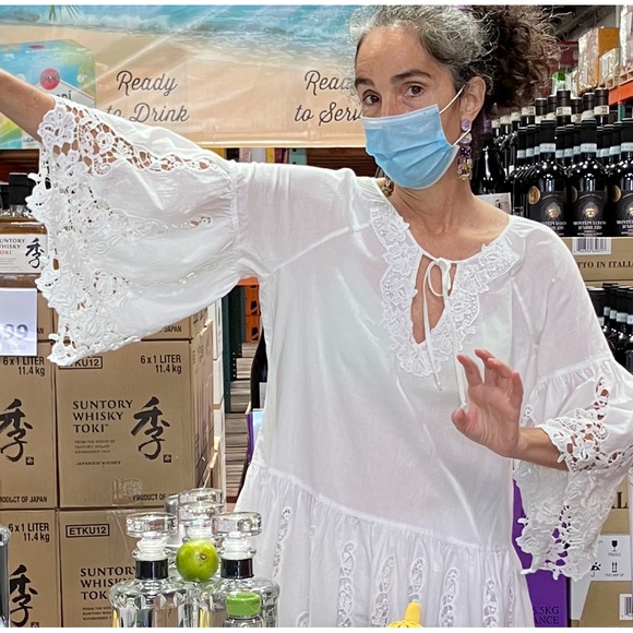 Boston Proper | Tops | Boston Proper White Cotton Peasant Top W Wide ...